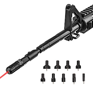 EZshoot BoreSighter for 0.177 to 0.54 Caliber and Red Dot Laser Sight Tactical 20mm Standard Picatinny Weaver Rail for Pistol Handgun Gun Rifle