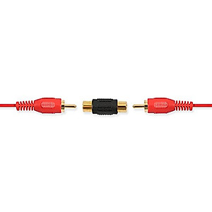 ELECTOP [10 Pack] RCA Female to Female Coupler Audio Video Gold Adapter, for Phono,Speaker,RCA Cable,Amplifier