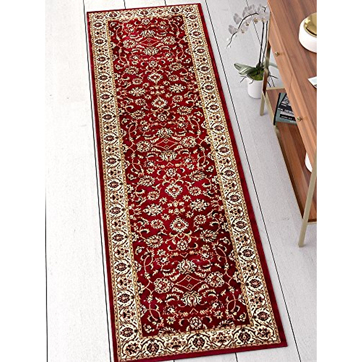 Well Woven Barclay Sarouk Red Traditional Area Rug 2'3" X 7'3" Runner
