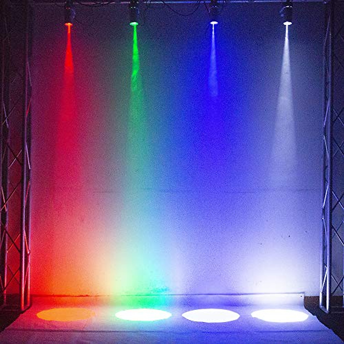 12w RGBW Disco Ball Lights Mirror Ball Light, Pinpoint Spotlight Disco Spot Lights Dj Ball Pinspot DMX Led Pin Spotlight