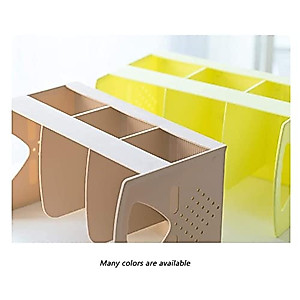 Book Ends Book Ends Plastic Bookend, Organize Office bookends, Fixed Bookends, Storage Bookends, Suitable Office, Desk, Living Room Book Ends. Durable and Stylish bookends Bookends (Color : OneColor