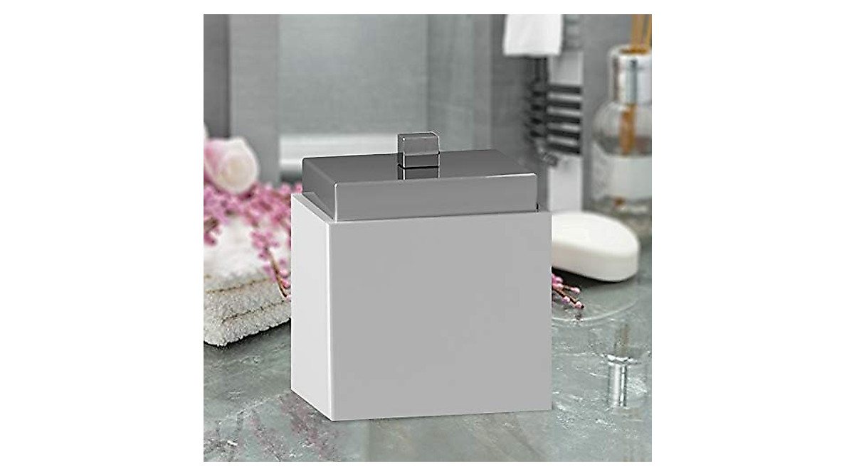 Nu Steel PURE1H Bathroom Vanity Canister - Stylish Storage Organizer