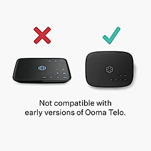 Ooma HD3 Handset cordless phone with picture caller-ID and HD voice quality, Works only with Ooma Telo VoIP free Internet home phone service.