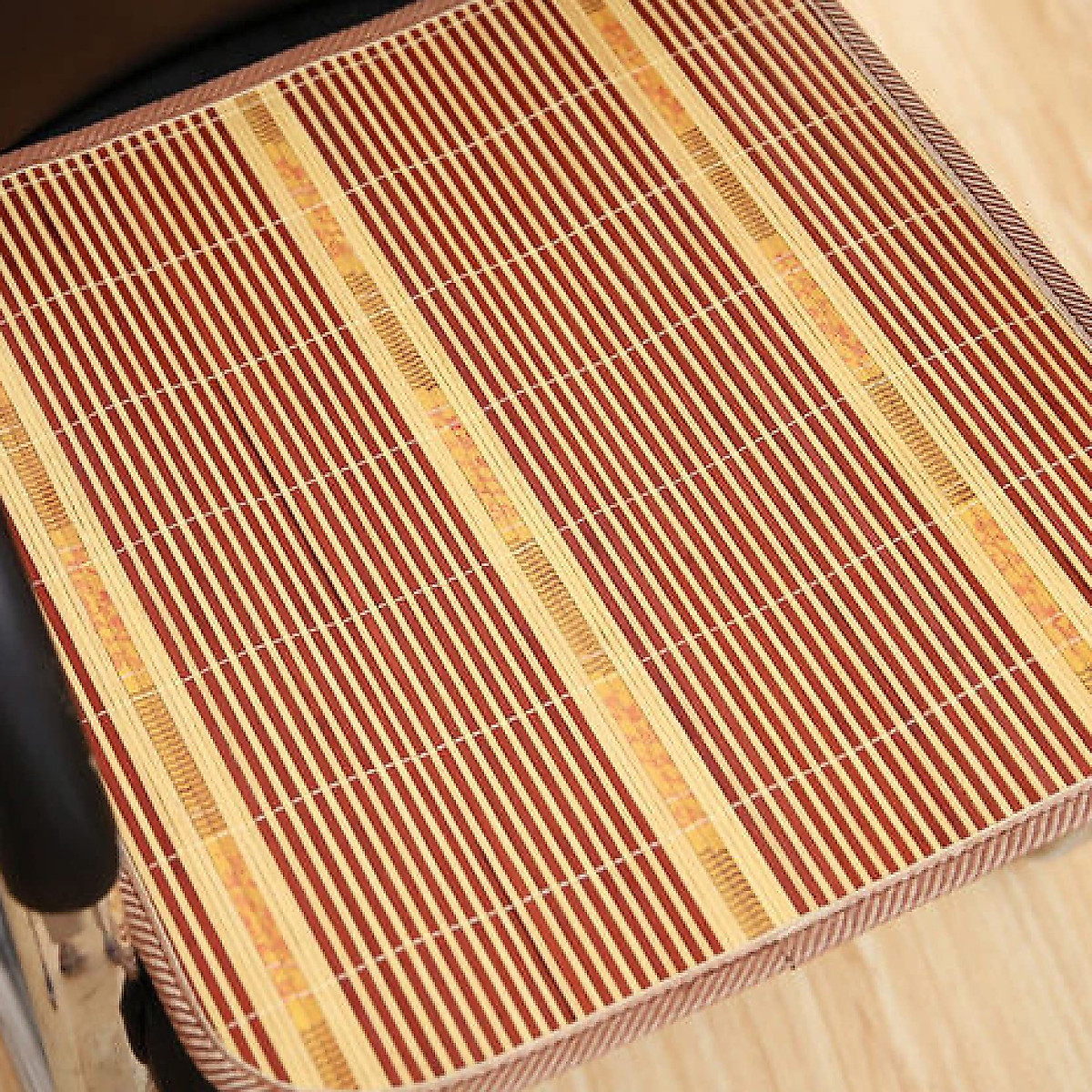 GEORPE Chair Pads Summer Household Bamboo Seat Pad Cool Car Seat Cushion Sofa Non-Slip Mat Modern Home Office