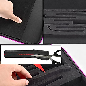 ANKHOH Case for NuDerma Skin Therapy Wand, Portable High Frequency Facial Skin Care Tools Storage Holder Box for Pure Daily Care/for Signstek/for RejuGlow/for Lift Care/for NewWay, Bag Only-Purple