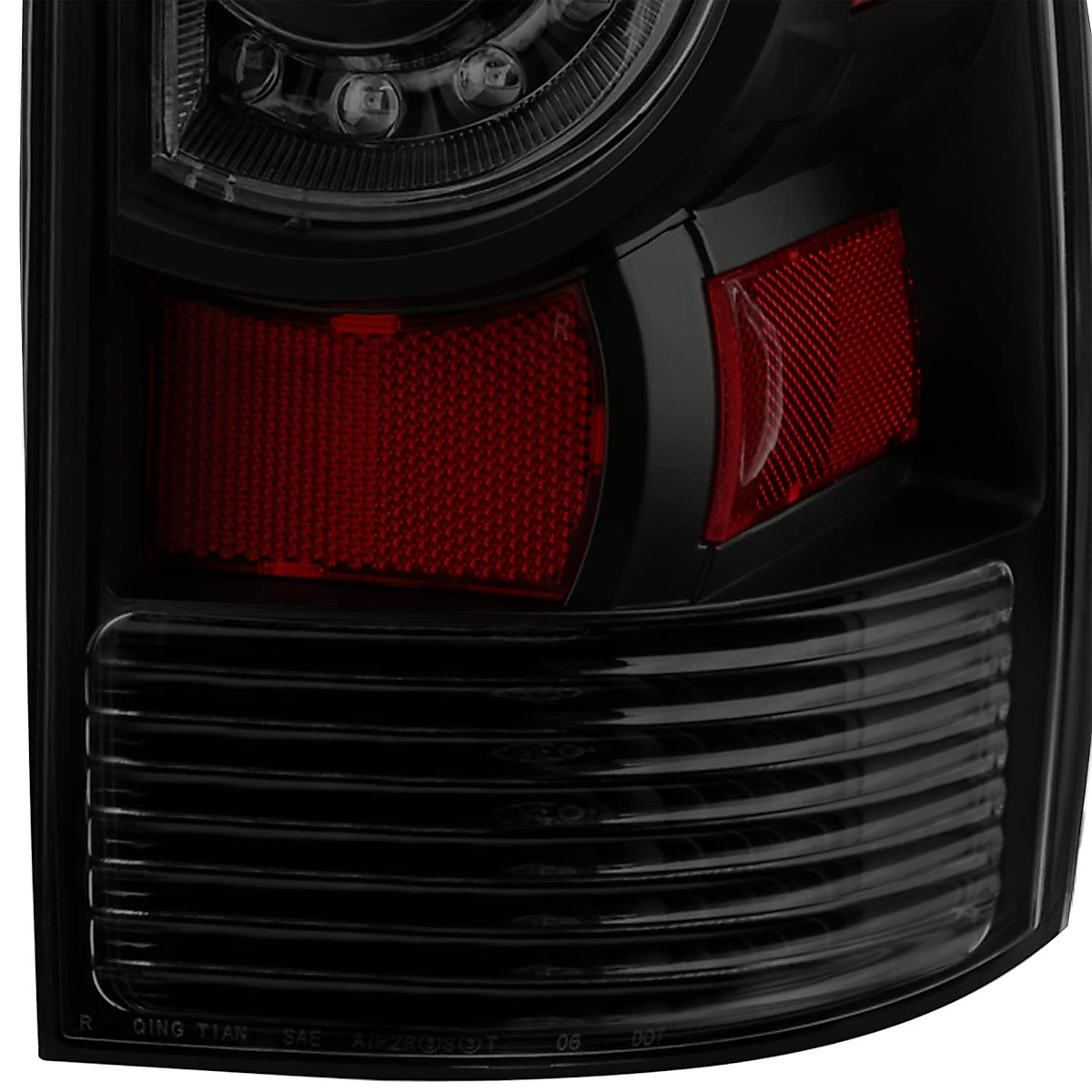 AKKON - For 2005-2015 Toyota Tacoma Factory Style Black LED Pair Tail Lights Brake Lamps Replacement