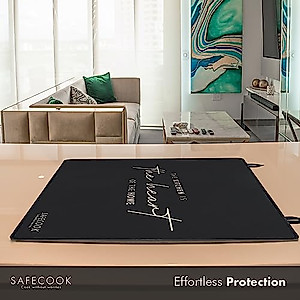 Safecook Electric Stove Top Cover (28.5 x 20) - Stylish glass top stove cover protector - Protect and Enhance your kitchen with stove top covers for electric stove - Electric stove cover - Glass cooktop protector