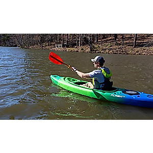 Perception Flash 9.5 | Sit Inside Kayak for Fishing and Fun | Two Rod Holders | Multi-Function Dash | 9' 6" | Earth (9331900190)