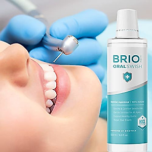 BrioCare Oral Swish, Natural & Vegan Oral Care, Gentle Hygiene Mouthwash Rinse, Fight Bad Breath, Plaque & Cause of Gum Disease, Support Tender Gums, Alcohol Free, Pure Hypochlorous HOCl by BRIOTECH