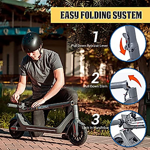 Phantomgogo Electric Scooter for Adults Powerful 350W Motor Adult Commuter 28 Miles Max Range 15.5 Mph Foldable E Intelligent Light