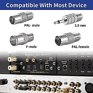 Amplified FM Radio Strong Magnetic Base Telecopic Antenna for Yamaha Pioneer Marantz Sherwood Bose Wave Music System FM Radio Bluetooth Home Stereo Receiver AV Audio Video Home Theater Tuner，Eifagur