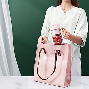 Mason Juicer Blender, Portable Mason Juicer Blender, Mason Jar Blender, Mason Jar Juicer, Glass Mason Jar with Plastic Mixer Mini Juicer Blender Set, Single Blender for Shakes and Smoothies (1pcs)