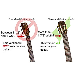 CLASSICAL Guitar Chord Buddy Learning System Teaching Aid with True Tune Clip-on Chromatic Tuner for Nylon-String, Wide-Neck Classic Guitars ChordBuddy Combo