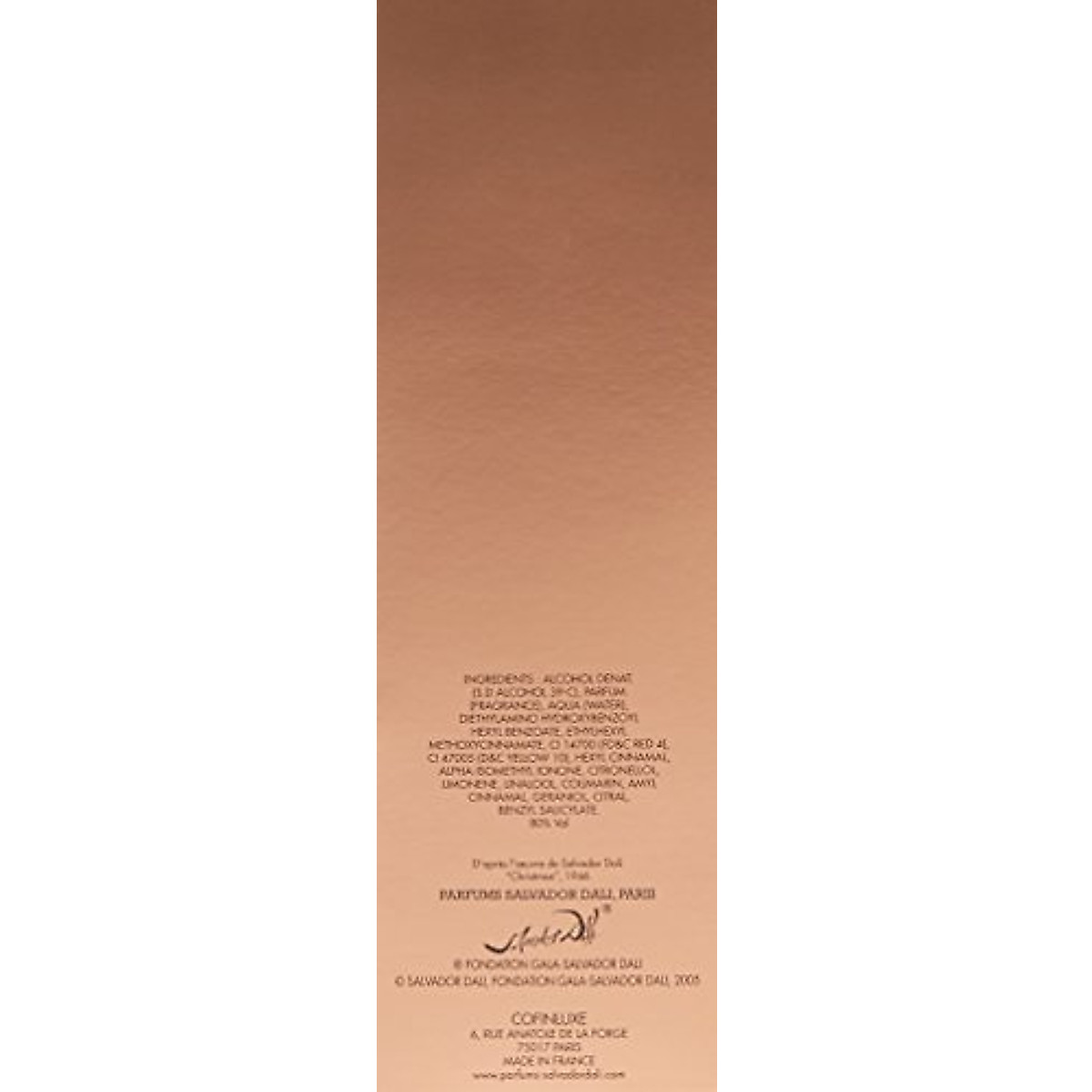 Dalissime By Salvador Dali For Women. Eau De Toilette Spray 3.4 Ounces