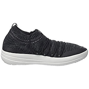 FitFlop Women's Uberknit Slip-ON Ghillie Sneakers Trainers, Multicolour (Black/Soft Grey 546), 3 UK 36 EU