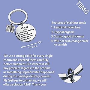 TIIMG Information Technology Guy Keychain Gift I.T. Guy Gift Computer Repair Technician Gift (I.T. guy noun US)