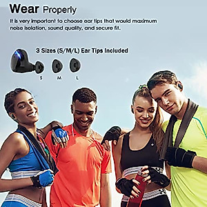 MCGOR Wireless Earbuds, Bluetooth Earbuds with Charging Case, 25H Playtime, Touch Control, Digital Display, Fast Pair, Stereo Earbuds Wireless Bluetooth with Microphone for All Bluetooth Device