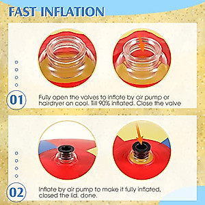 78 Inch Giant Beach Ball Jumbo Inflatable Balls Oversized Adult Beach Toys Plastic Huge Water Balls for Swimming Pool Summer Beach Seaside Water Games Outdoor Indoor Party