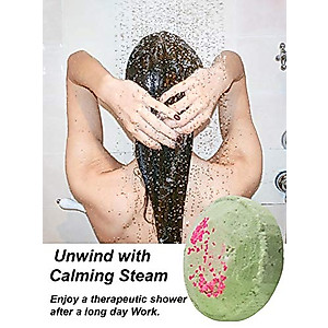 Candles and Cream Eucalyptus Peppermint Shower Steamer-Aromatherapy & Stress Relief, Restore & Soothe Body-Set of 2