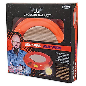 Petmate Jackson Galaxy Spiral Ball, Orange