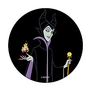 Disney Sleeping Beauty Maleficent With Staff & Aurora Flame PopSockets PopGrip: Swappable Grip for Phones & Tablets