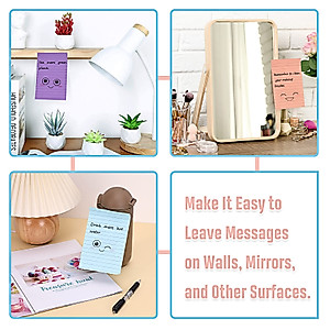 EOOUT 8 Pack Lined Sticky Notes 4x6 Inches, Bright Ruled Self-Stick Pads, Colorful Super Sticking Power Memo Pads, Strong Adhesive Notes for Home, Office, School, Meeting, 45 Sheets/pad