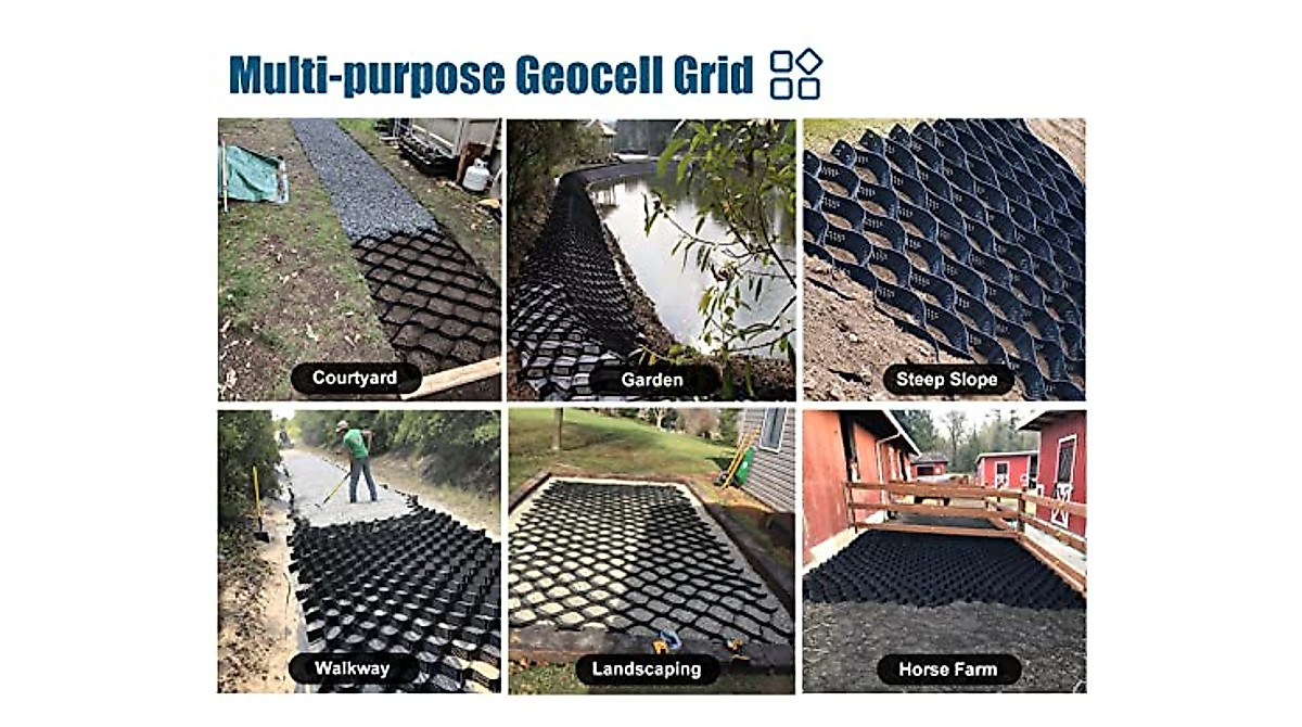 Durable ZIMGOD Gravel Grid for Driveways & Garden Paths