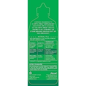 Opti-Free Replenish Multi-Purpose Disinfecting Solution With Lens Case, Lemon 10 Fl Oz