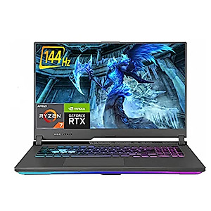 Newest ASUS ROG Strix G17 Gaming Laptop 17.3” FHD 144HZ IPS, AMD 8-Core Ryzen 7 4800H (＞i7-10750H), 16GB RAM, 512GB SSD, NVIDIA GeForce RTX 3060, RGB Backlit Keyboard, Wifi6 Win10 + CUE Accessories