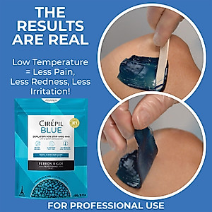 The Blue Bundle - 800g "Blue" Wax Beads + The Purifying Blue Lotion - A perfect waxing time with Cirepil