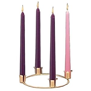 Biedermann & Sons Advent Candle Set, Ring and 4 Candles