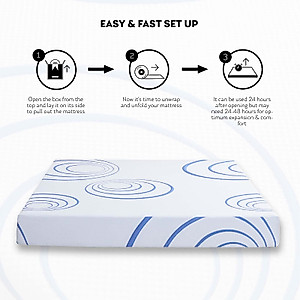 TMEOSK Queen Mattress 8 Inch Cool Gel Memory Foam Mattress, Bamboo Charcoal Infused Gel Mattress in a Box, CertiPUR-US Certified, Made in USA, Fiberglass-Free, Medium (Queen)