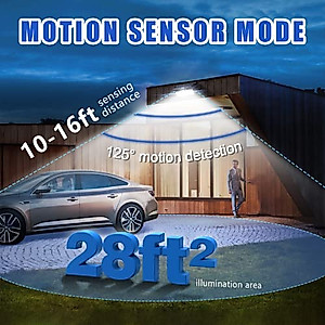 BAXIA TECHNOLOGY Solar Lights Outdoor Waterproof 100 LED Wireless Security Motion Sensor Outdoor Lights Solar Outdoor Lights for Front Door,Backyard,Steps,Garage,Garden (2000LM, 4PACK)