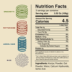 It’s Skinny Variety Pack — Healthy, Low-Carb, Low Calorie Konjac Pasta — Fully Cooked and Ready to Eat — Keto, Gluten Free, Vegan, and Paleo-Friendly (6-Pack)