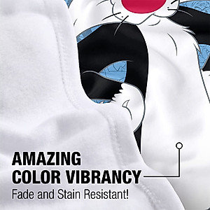 LOGOVISION Looney Tunes Lightweight Baby Blanket, 30"X40", Sylvester Character Unisex for Infants Girls & Boys