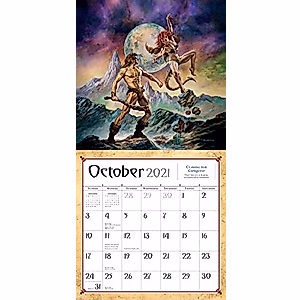 Boris Vallejo and Julie Bell's Fantasy Wall Calendar 2021