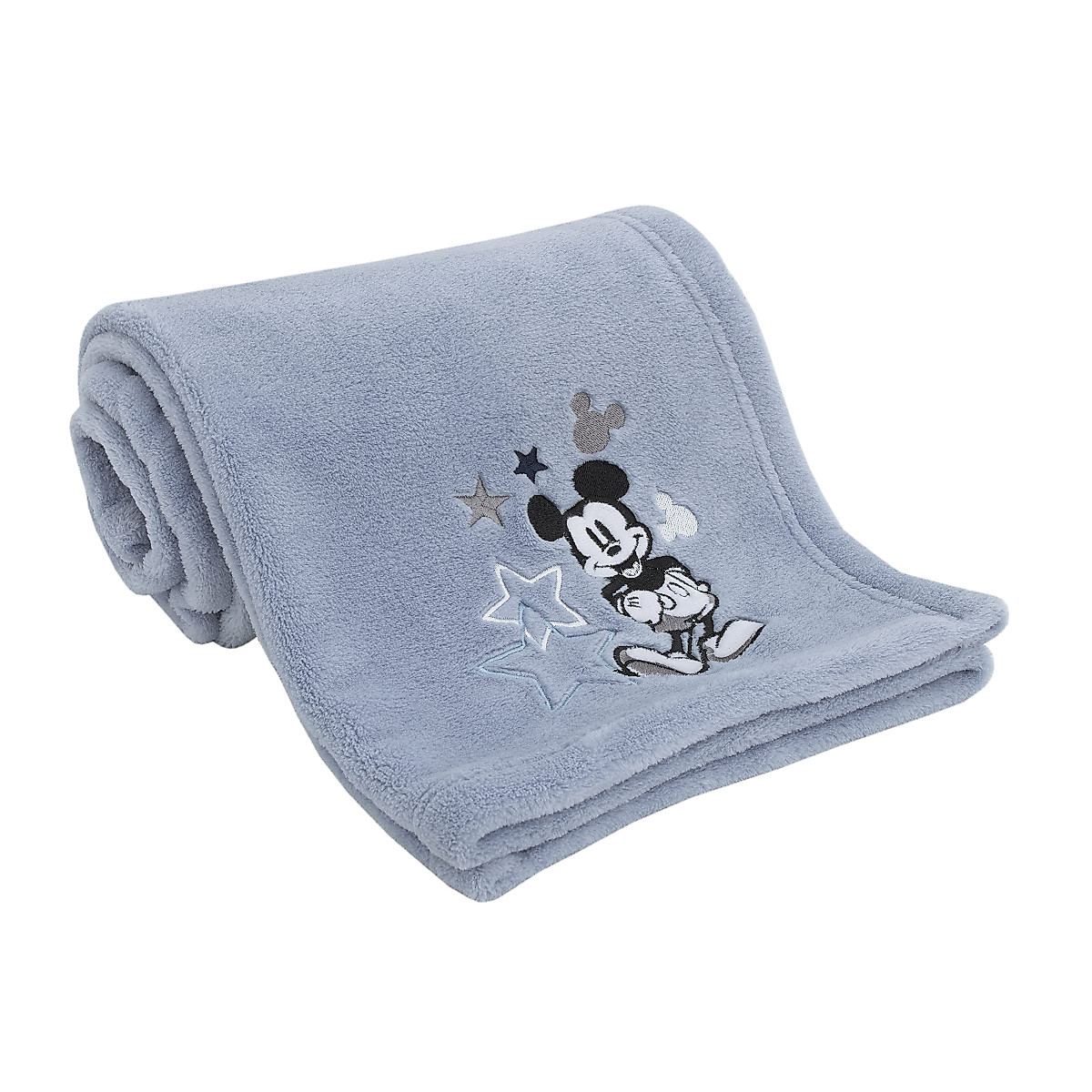 Disney Mickey Mouse - Timeless Mickey Baby Blue Super Soft Coral Fleece Baby Star Blanket