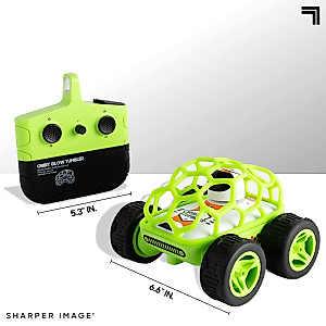 Sharper Image Orbit Tumbler, 2.4 GHz Glow-in-The-Dark All-Terrain Rover