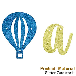 Oh The Places You'll Go Banner, Baby Shower, Birthday, Graduation Banner, Dr. Seuss Inspired Felt Banner (Gold & Blue)