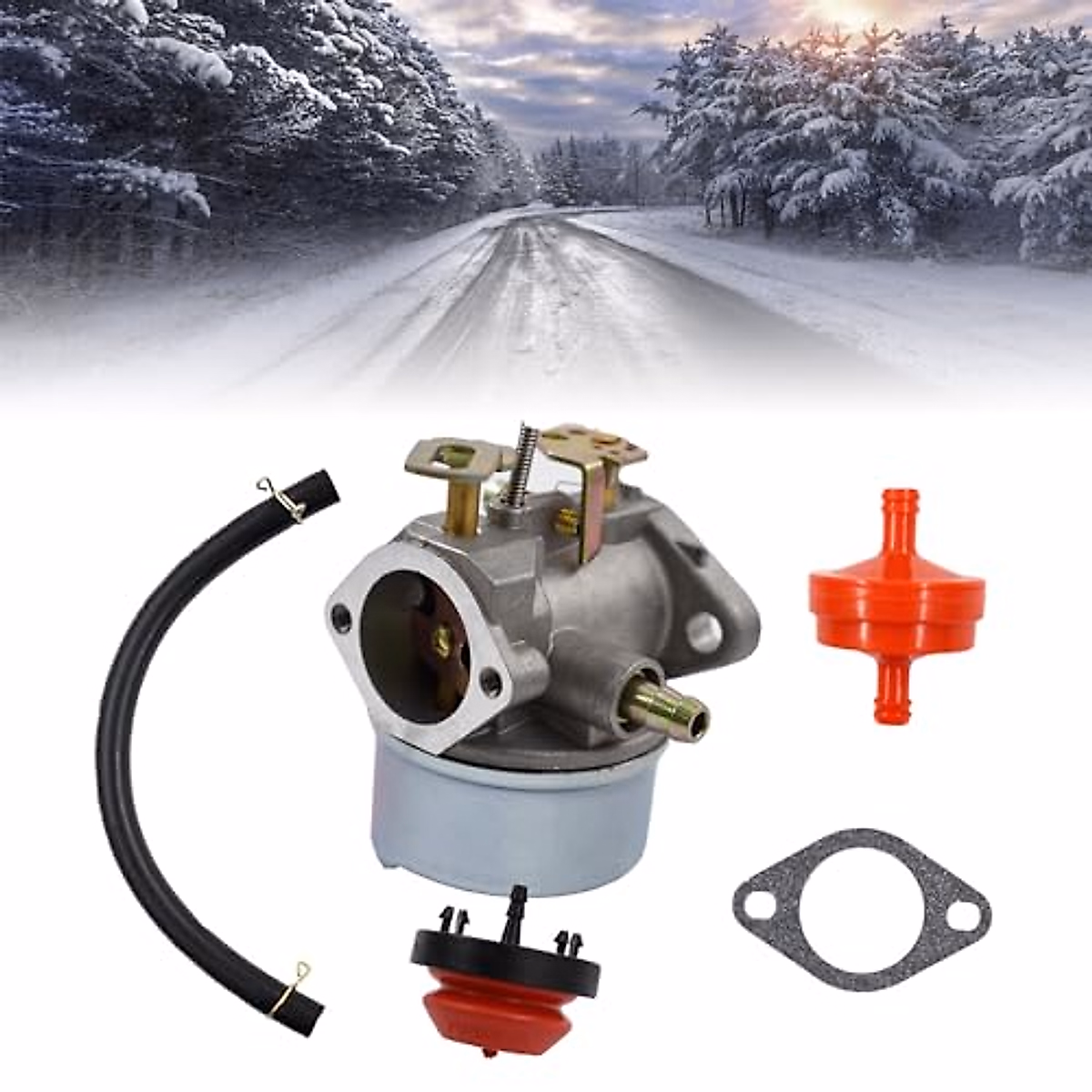 munirater Carburetor Replacement for Tecumseh HM70 HM80 HMSK80 HMSK90 8HP 9HP 10HP Engines Snow Blower 640349 640052 640054