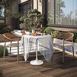 Erotr 4 Pcs Stackable Dining Chairs, Aluminum Rattan Outdoor Dining Chair with Arms, Woven Rope Patio Armchair Metal No Assembly for Bistro Garden Balcony Porch Deck Yard Cafe Restaurant, Light Brown