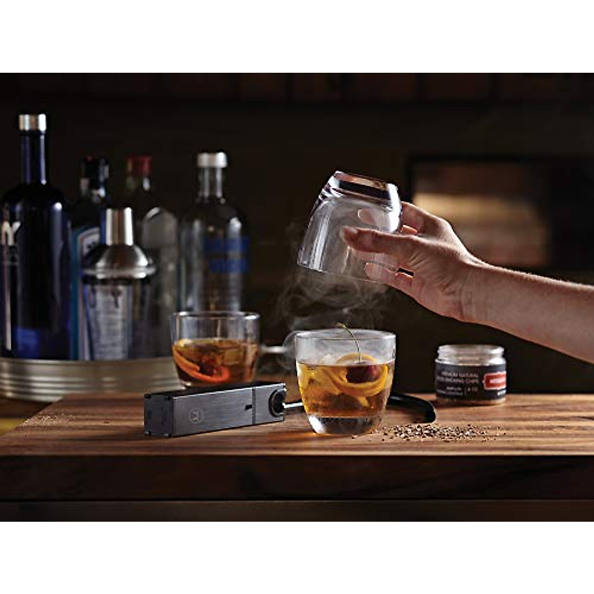 Outset Portable Food Infusion Smoker, 9-Inch, Black