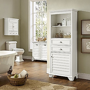 Crosley Furniture Lydia Bathroom Wall Cabinet, White