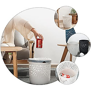 UPKOCH Trash Bin Trash Cans Garbage Cans Trash Cans Large Garbage Can, Waste Paper Basket Trash can Room Decor for Teen Girls Bathroom Trash Can, Trash Bin Trash Bin Trash Bin Trash Cans
