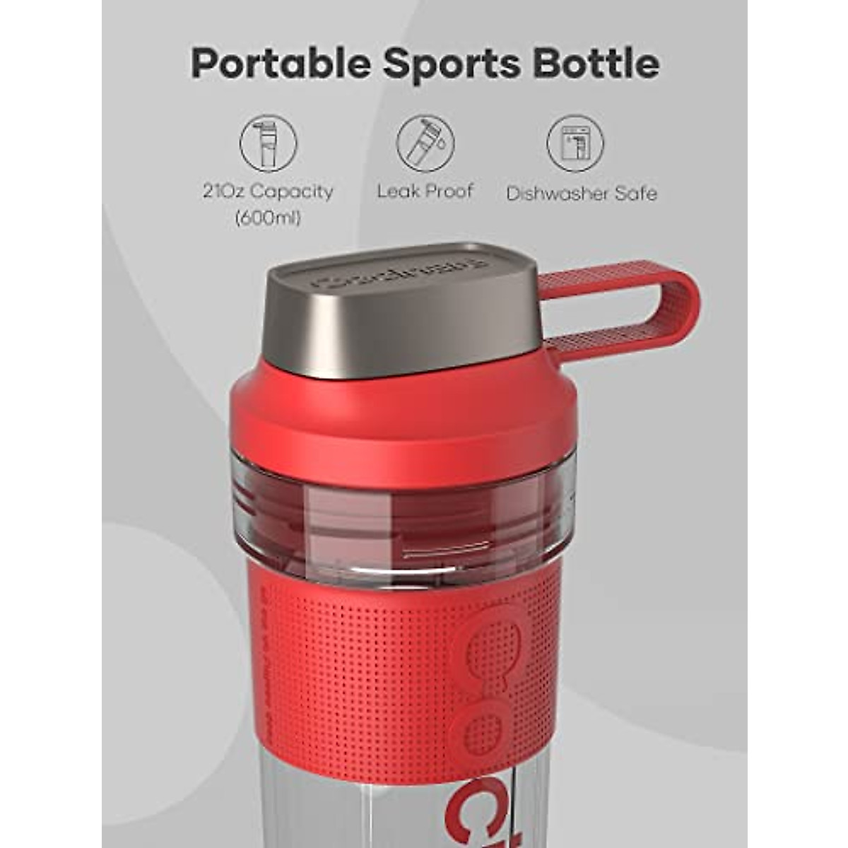 Cocinare GoPower Elite Blender (Red) & Blender Cup (Red)