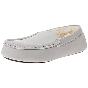 Amazon Essentials Men's Moccasin Slipper, Grey, 12