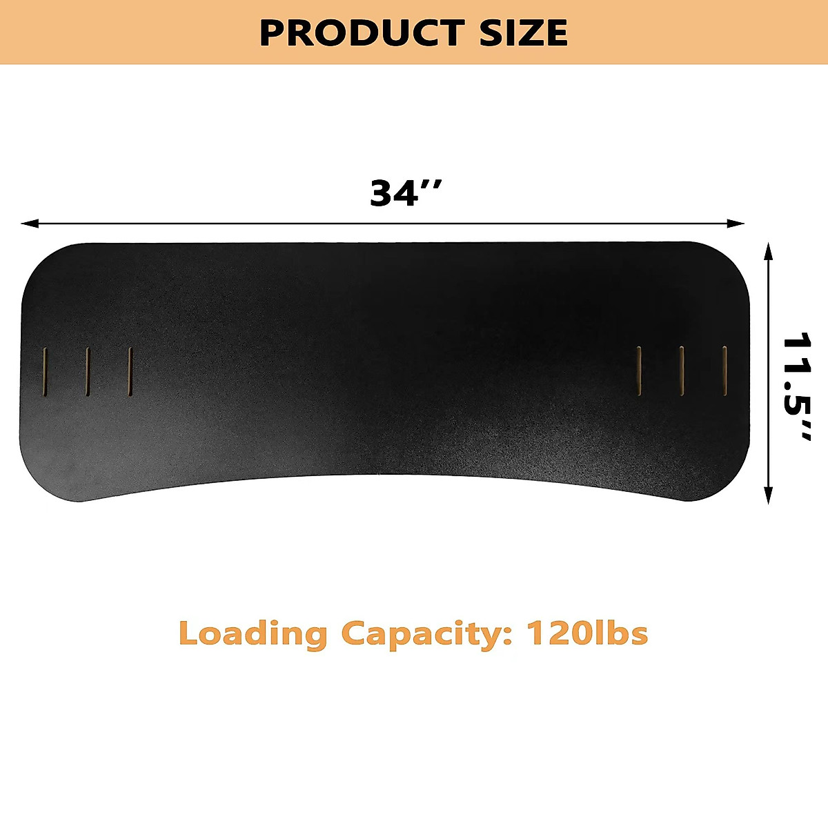 PROLEE Treadmill Desk 34“ Universal Laptop Desk Steady Treadmill Attachment for Laptop/Ipad/Tablet, Fits Most of Treadmills