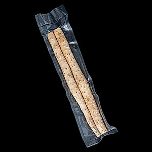 MITOB 100 Pack Clear Vacuum Bags 1.57x5.9 inch (Inside Size 1.18x5.5 inch) for Food Saver Flat Open Top Embossed Vacuum Sealer Bag Food Storage Packaging Pouch with Tear Notch