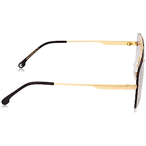 Carrera 1016/S Rectangular Sunglasses, Gold/Grey Shaded, 64