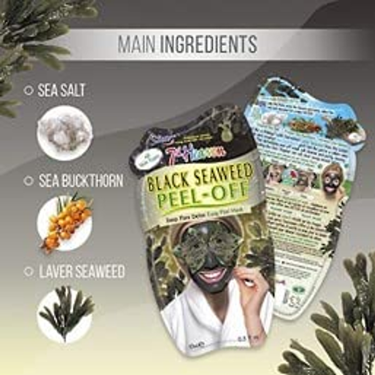 Montagne Jeunesse Black Seaweed Peel Off Masque, 0.3 Fl Oz, 12 Count